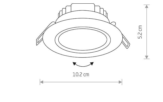 Lampa punktowa podtynkowa oczko EOL LED 8988 NOWODVORSKI Lighting 3000K ...