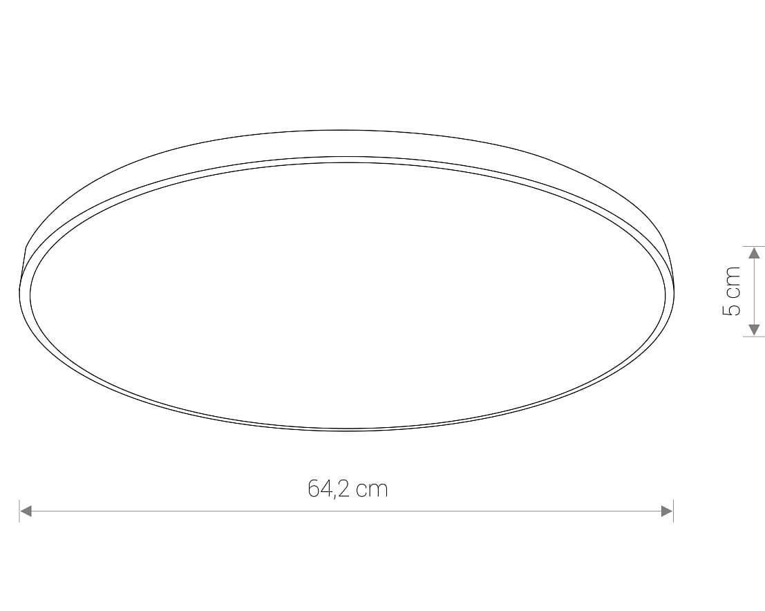 Lampa sufitowa Industrialna Loft AGNES ROUND LED BLACK 8185 NOWODVORSKI ...
